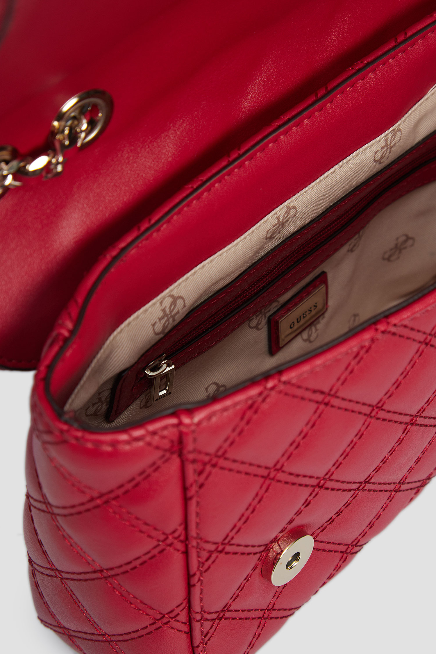 Женская красная сумка через плечо Guess HWEV76.79210;RED — Ultrashop