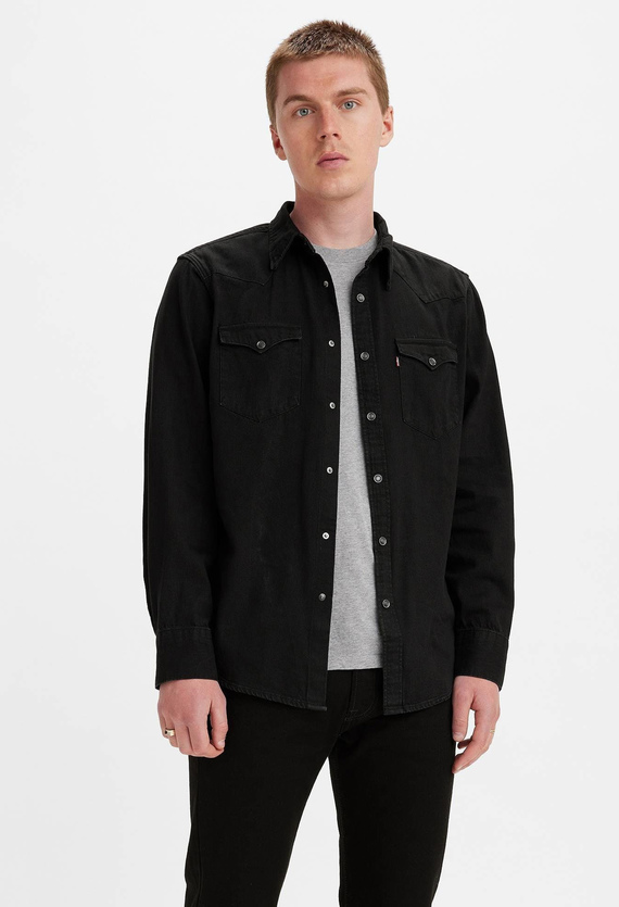 Мужская черная джинсовая рубашка Levi’s® 85744;0002 — Ultrashop