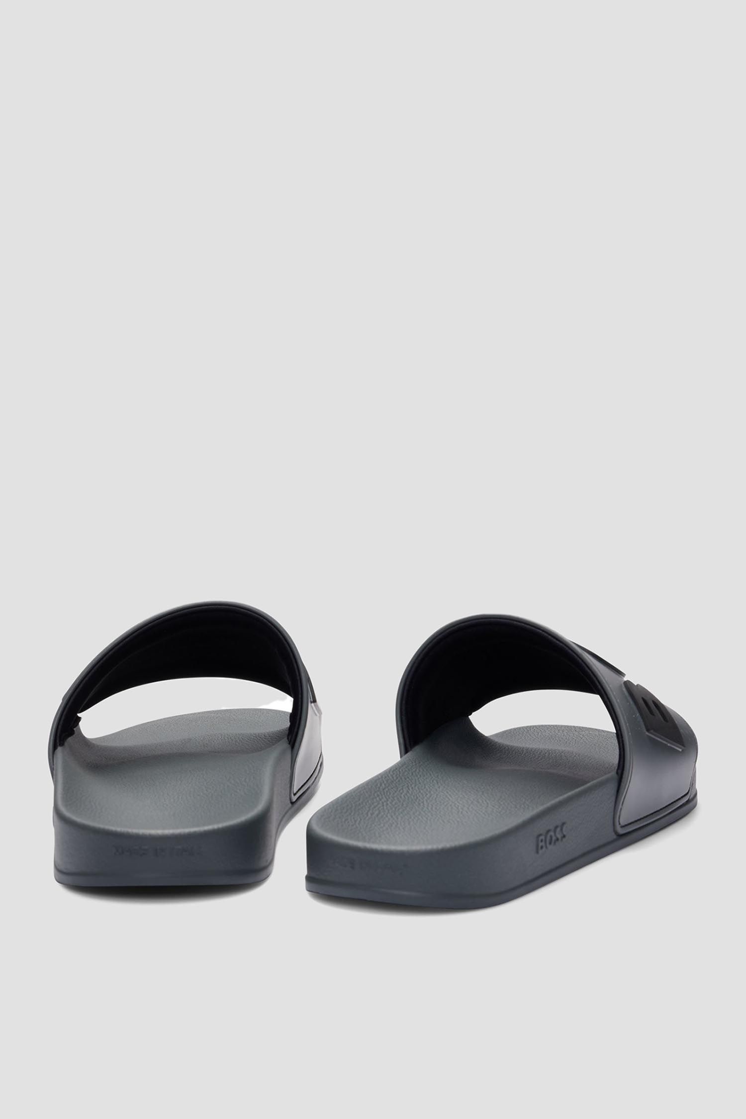 Мужские темно-серые слайдеры BOSS 50498241;021 — Ultrashop