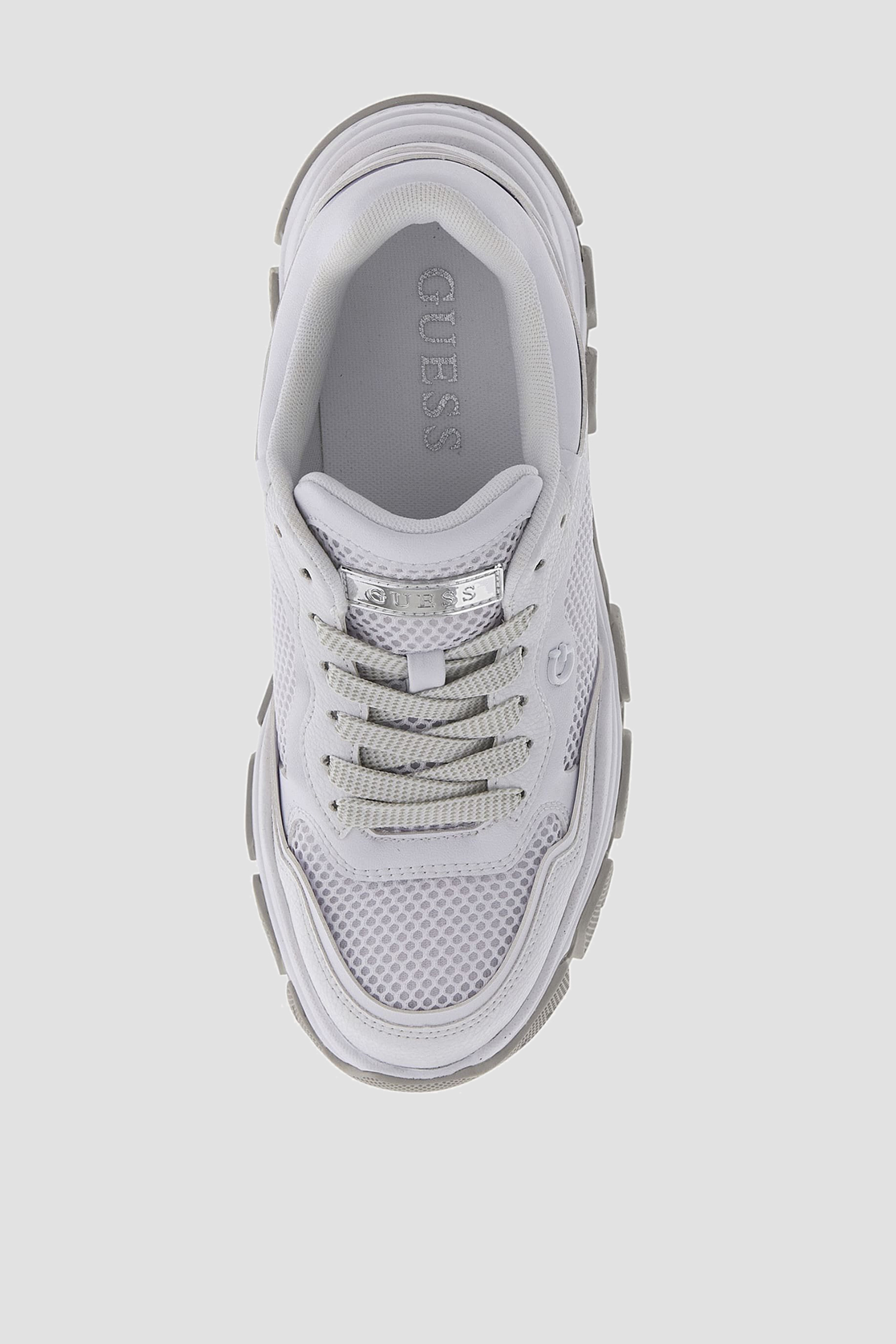 Женские белые кроссовки Guess FLPBRE.ELE12;WHITE — Ultrashop