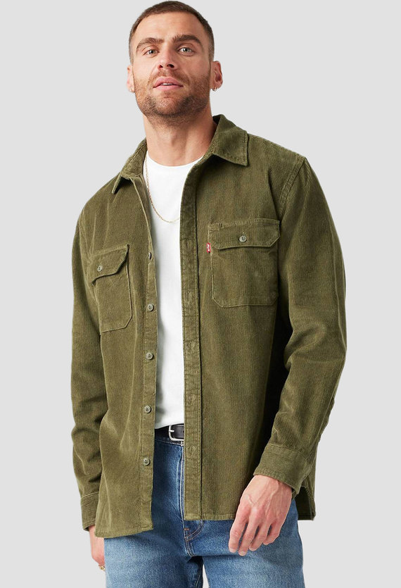 Мужская зеленая вельветовая рубашка Levi’s® 19573;0228 — Ultrashop