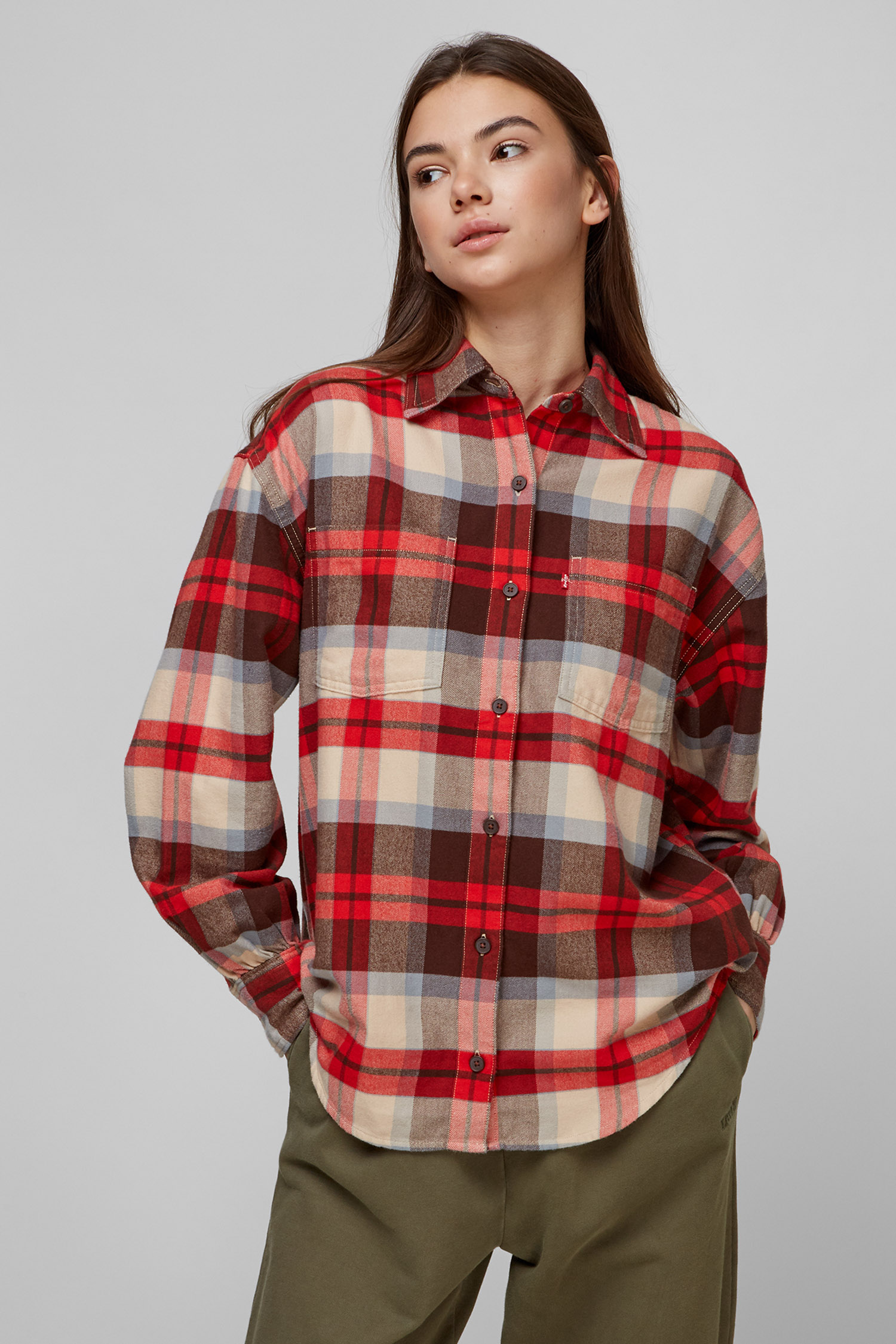 Рубашка в клетку для девушек Levi’s® A0842;0013 — Ultrashop