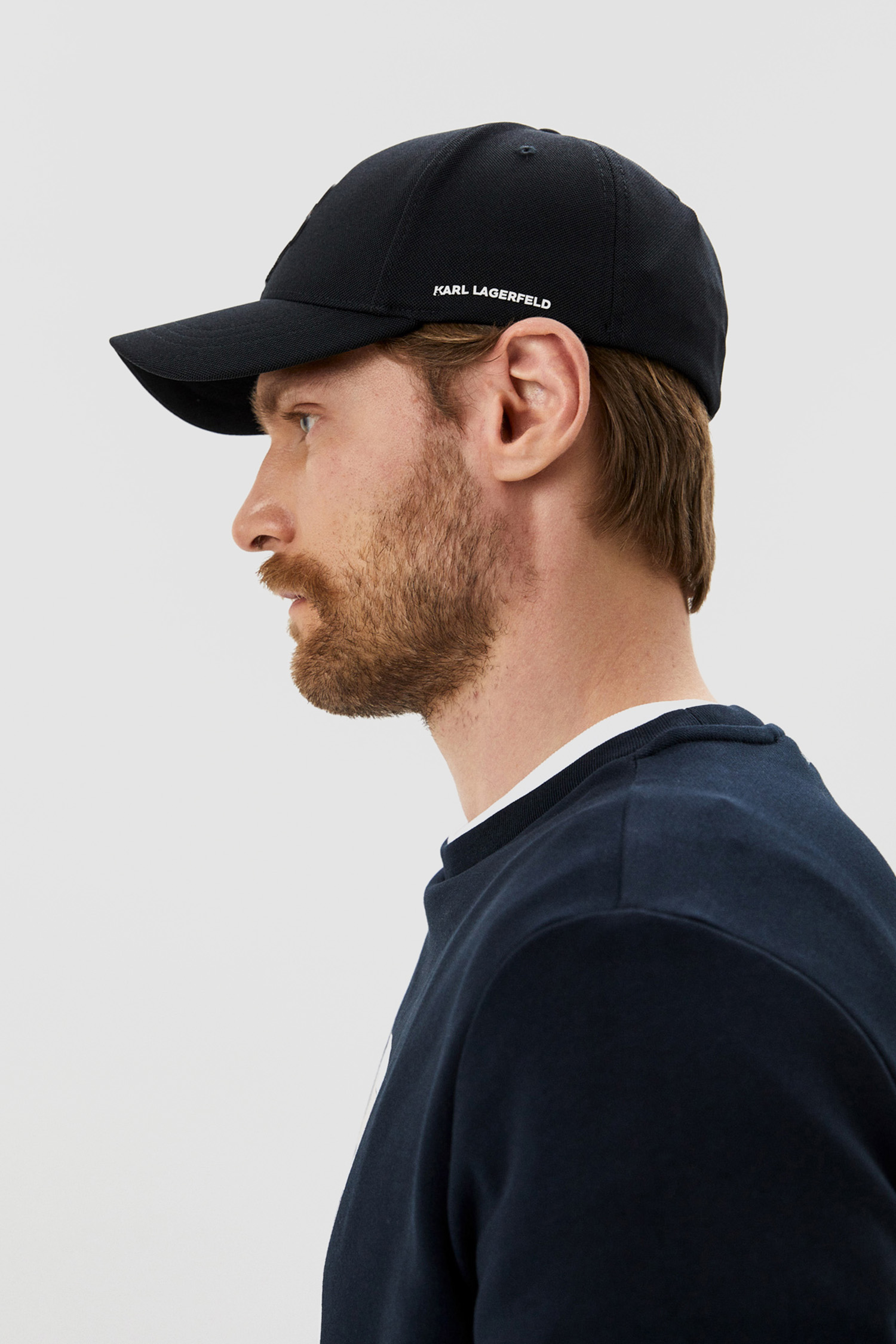 Мужская черная кепка Karl Lagerfeld 500118.805610;990 — Ultrashop