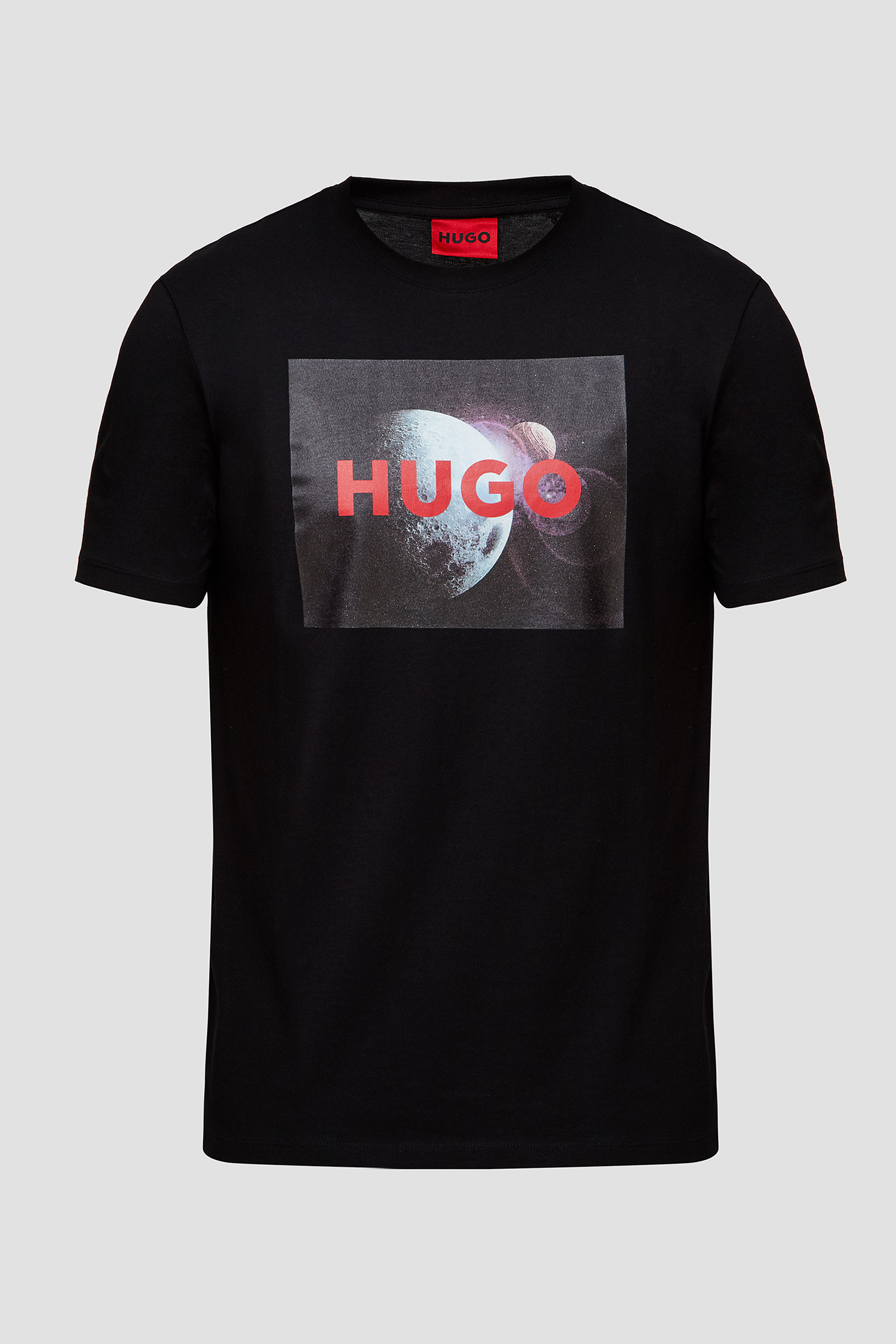 Мужская черная футболка HUGO 50467393;001 — Ultrashop