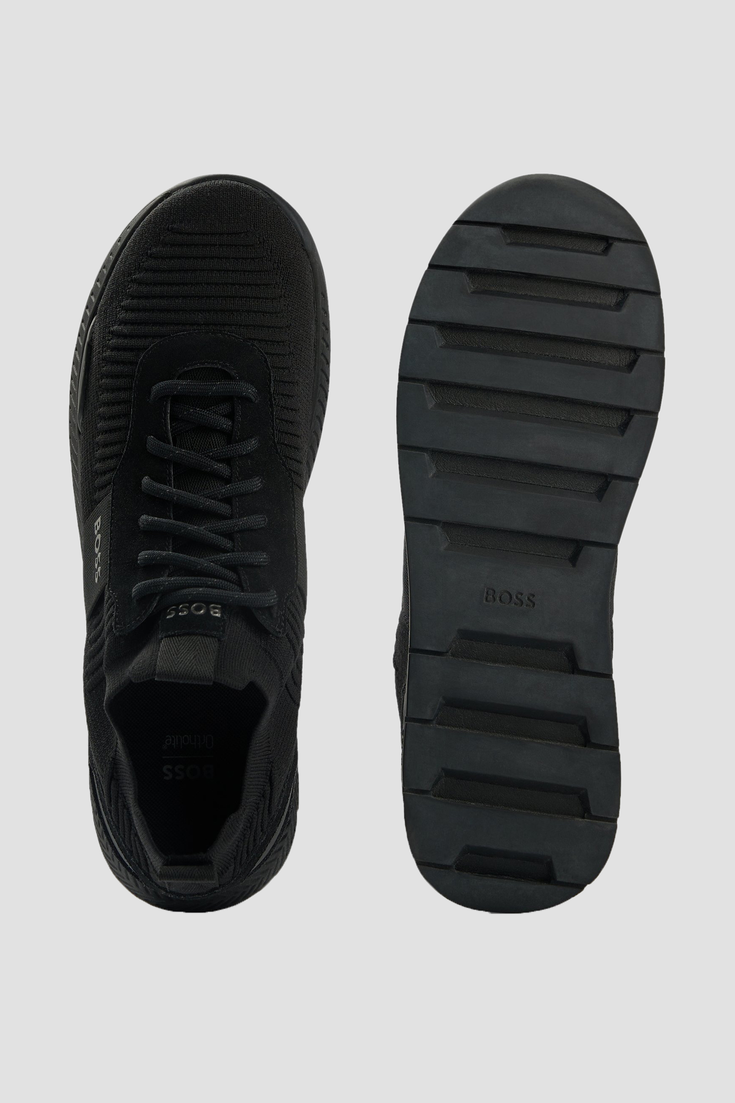 Мужские черные кроссовки BOSS 50470596;001 — Ultrashop