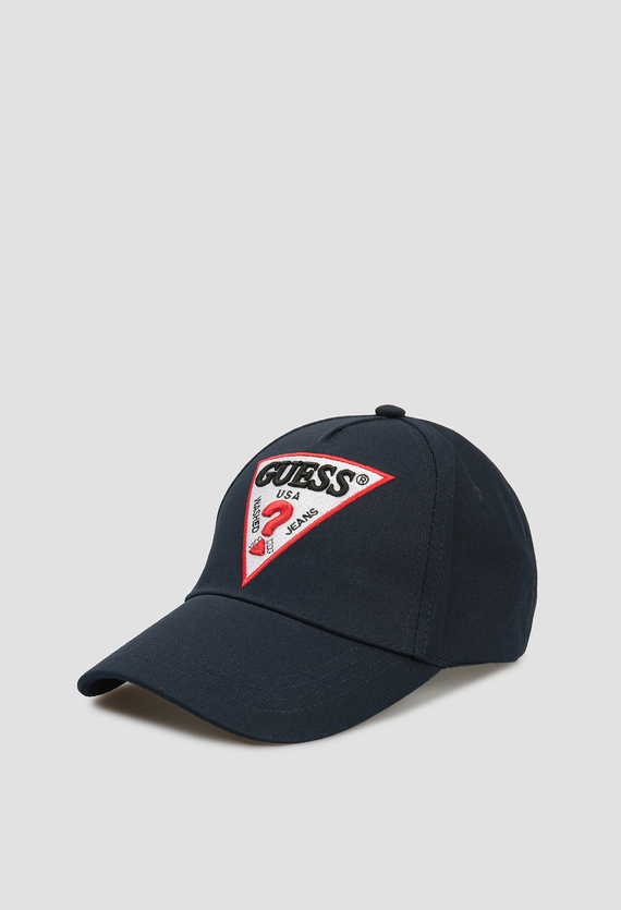 Мужская темно-синяя кепка Guess M1RZ57.WBN60;G77G — Ultrashop