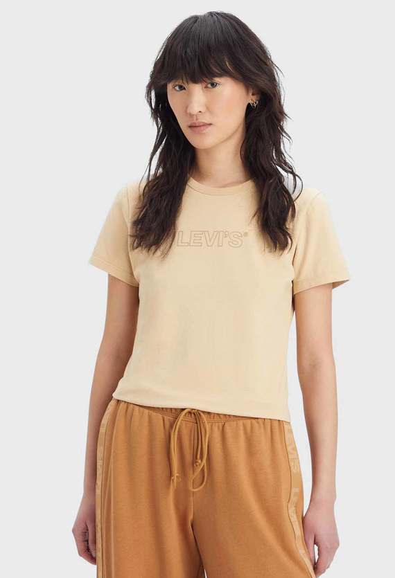 Женская бежевая футболка Levi’s® 17944;0035 — Ultrashop