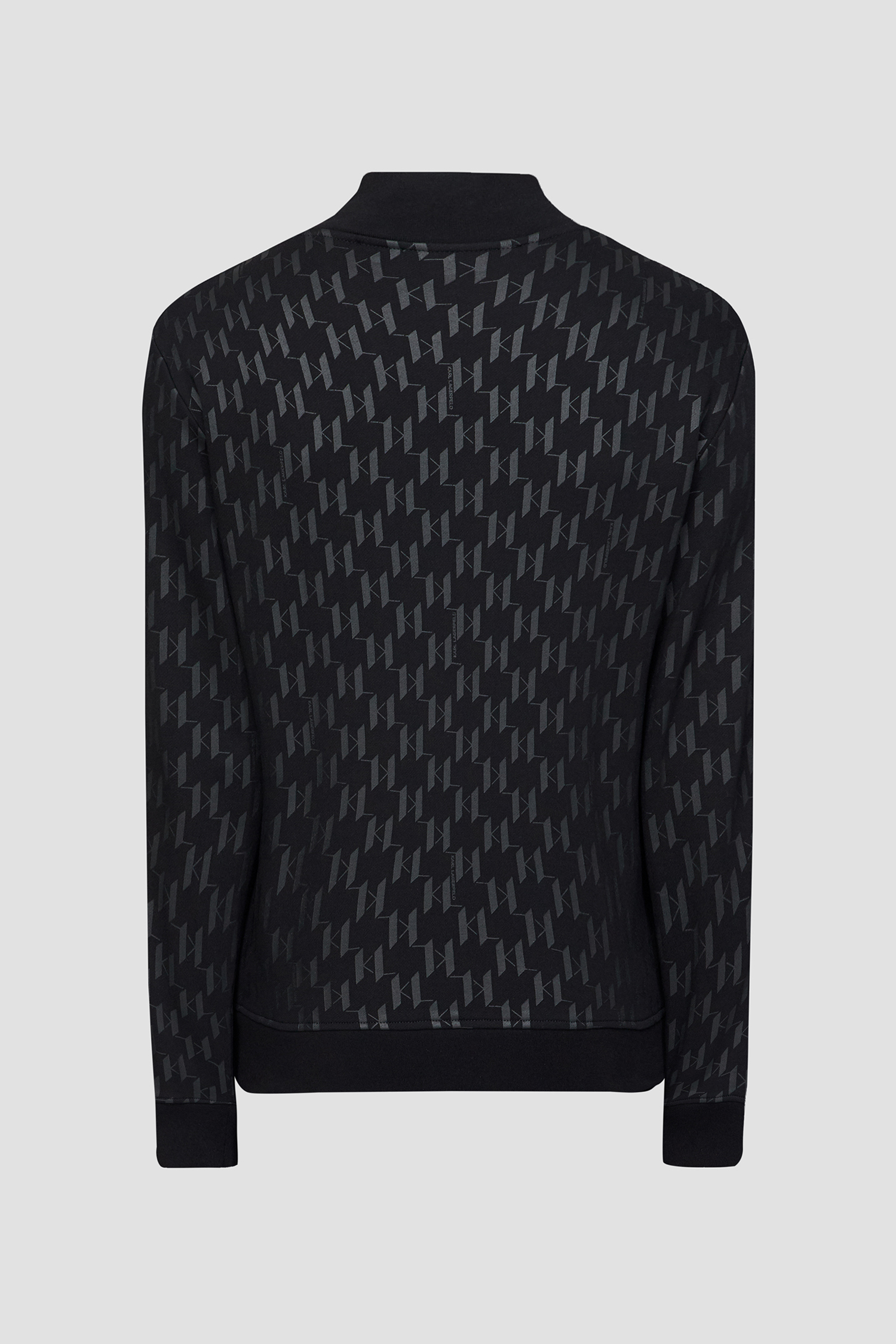 Мужская черная спортивная кофта с узором Karl Lagerfeld 532951.705076 ...