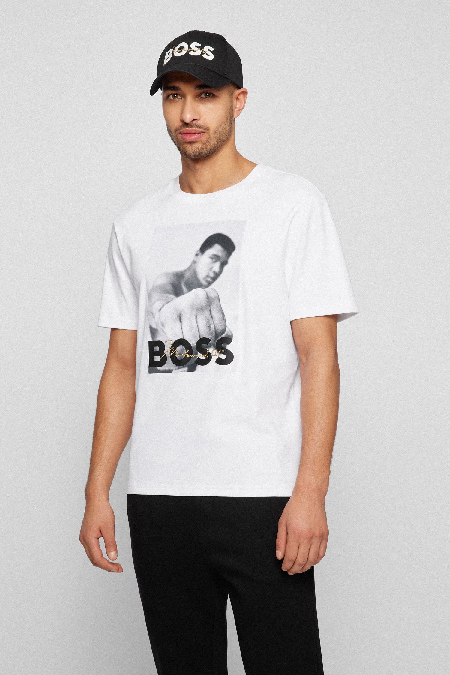 Мужская черная кепка BOSS 50477764;001 — Ultrashop