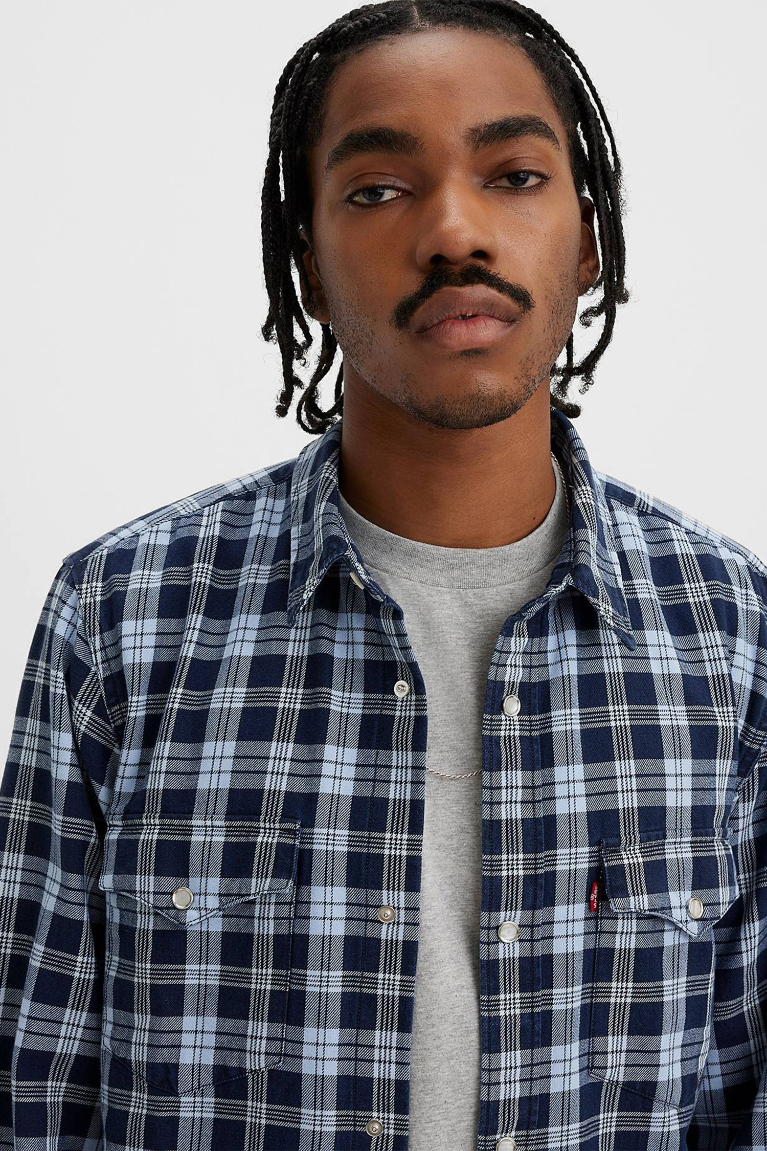 Чоловіча темно-синя картата сорочка Levi’s® A1919;0026 — Ultrashop