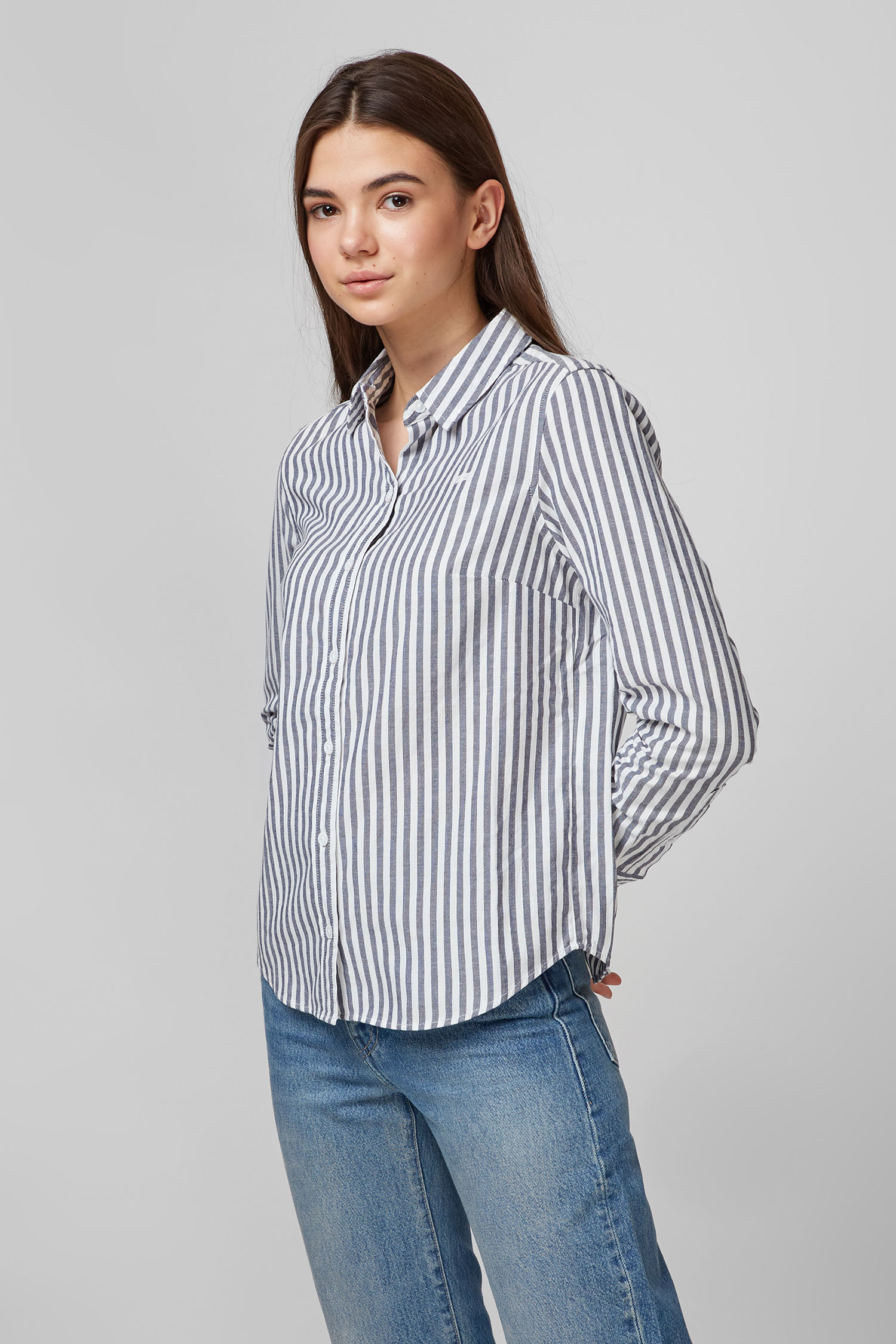 Сорочка в смужку для дівчат Levi’s® 34574;0005 — Ultrashop