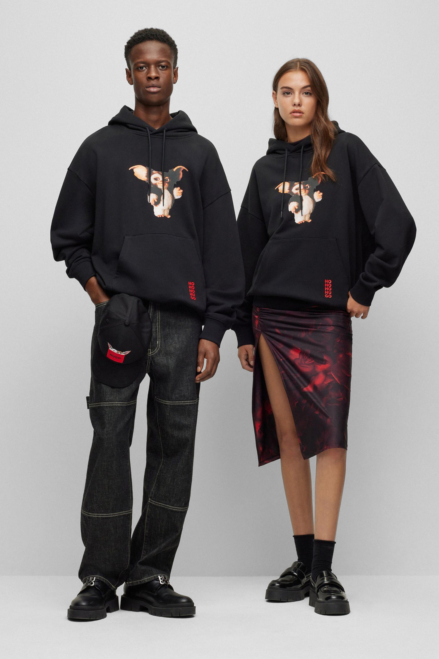 Черное худи HUGO x Gremlins HUGO 50502875;001 — Ultrashop