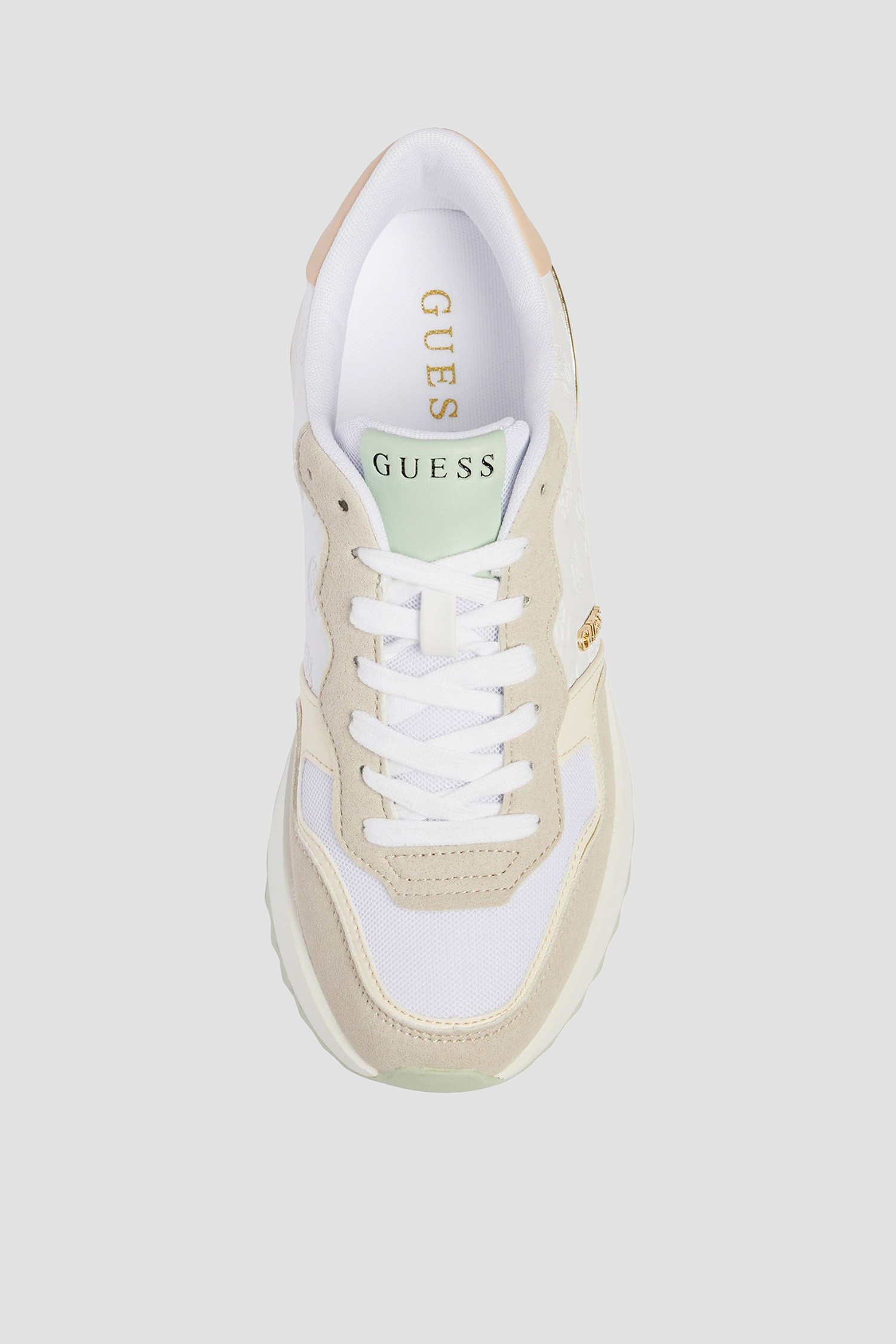 Женские белые кроссовки Guess FL5VNN.SMA12;WHPLA — Ultrashop