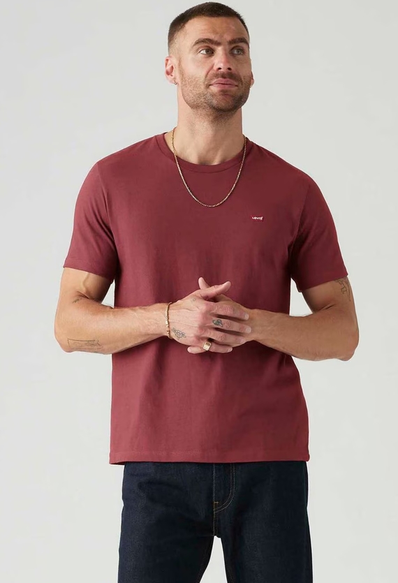 Чоловіча бордова футболка Levi’s® 56605;0199 — Ultrashop