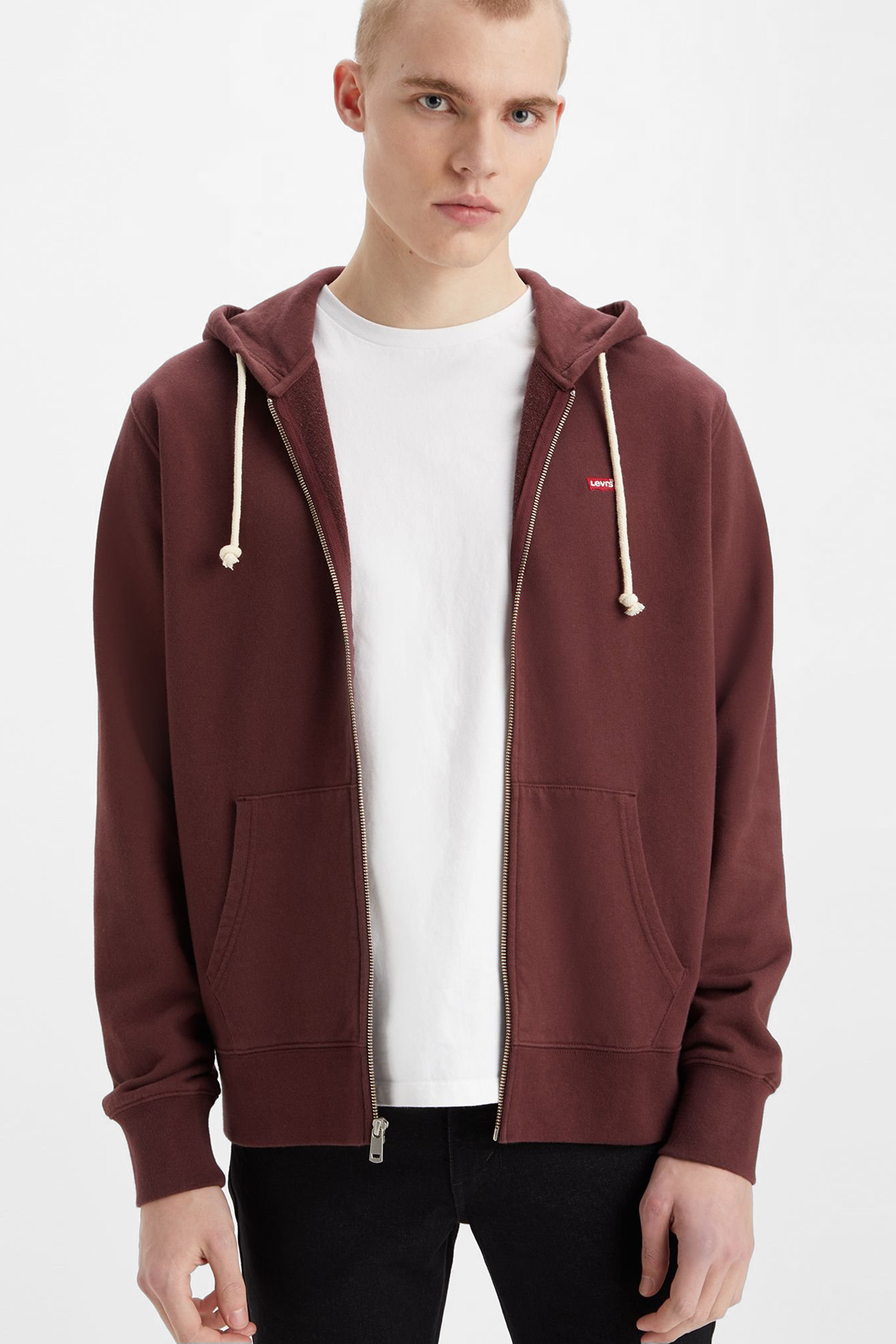 Чоловіча бордова кофта на блискавці Levis® 34584 0026 — Ultrashop