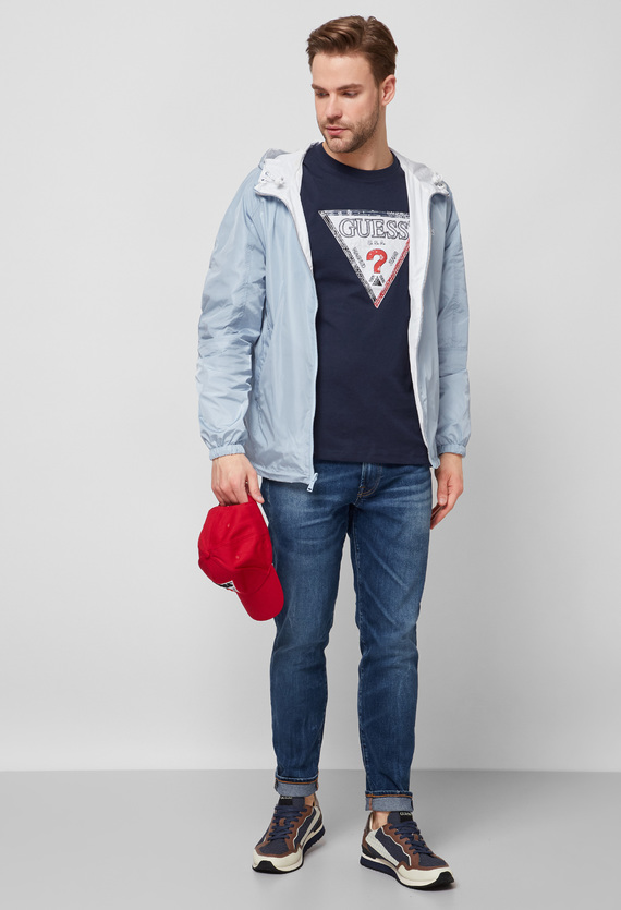 Чоловіча темно-синя футболка Guess M1RI72.K8FQ1;G77G — Ultrashop