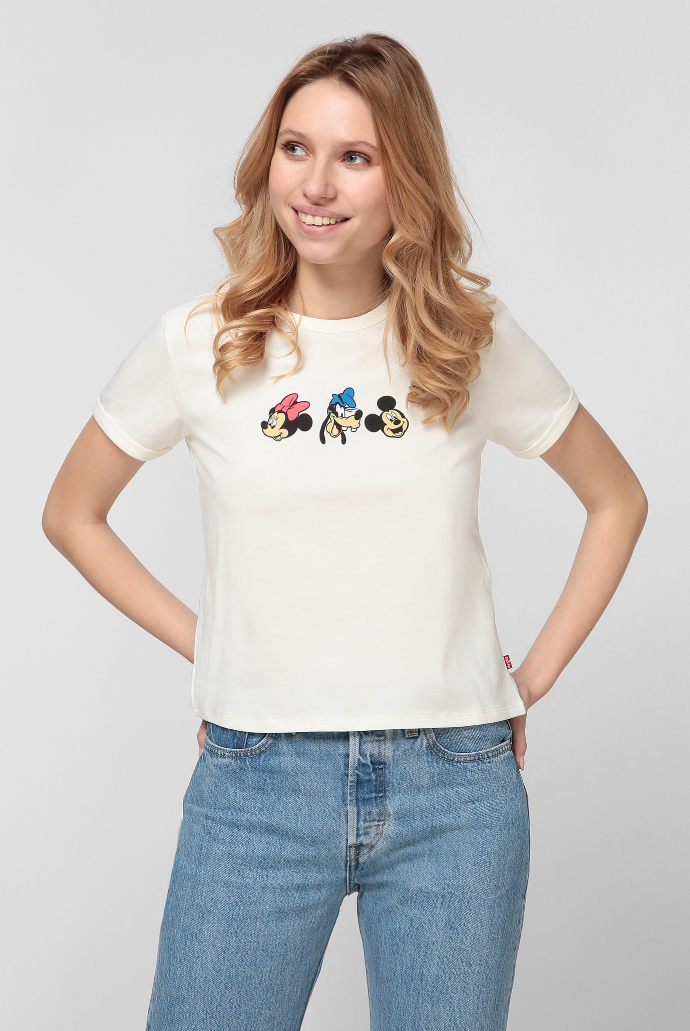 Женская белая футболка Levi's x Disney Mickey & Friends Levi’s® A0618 ...