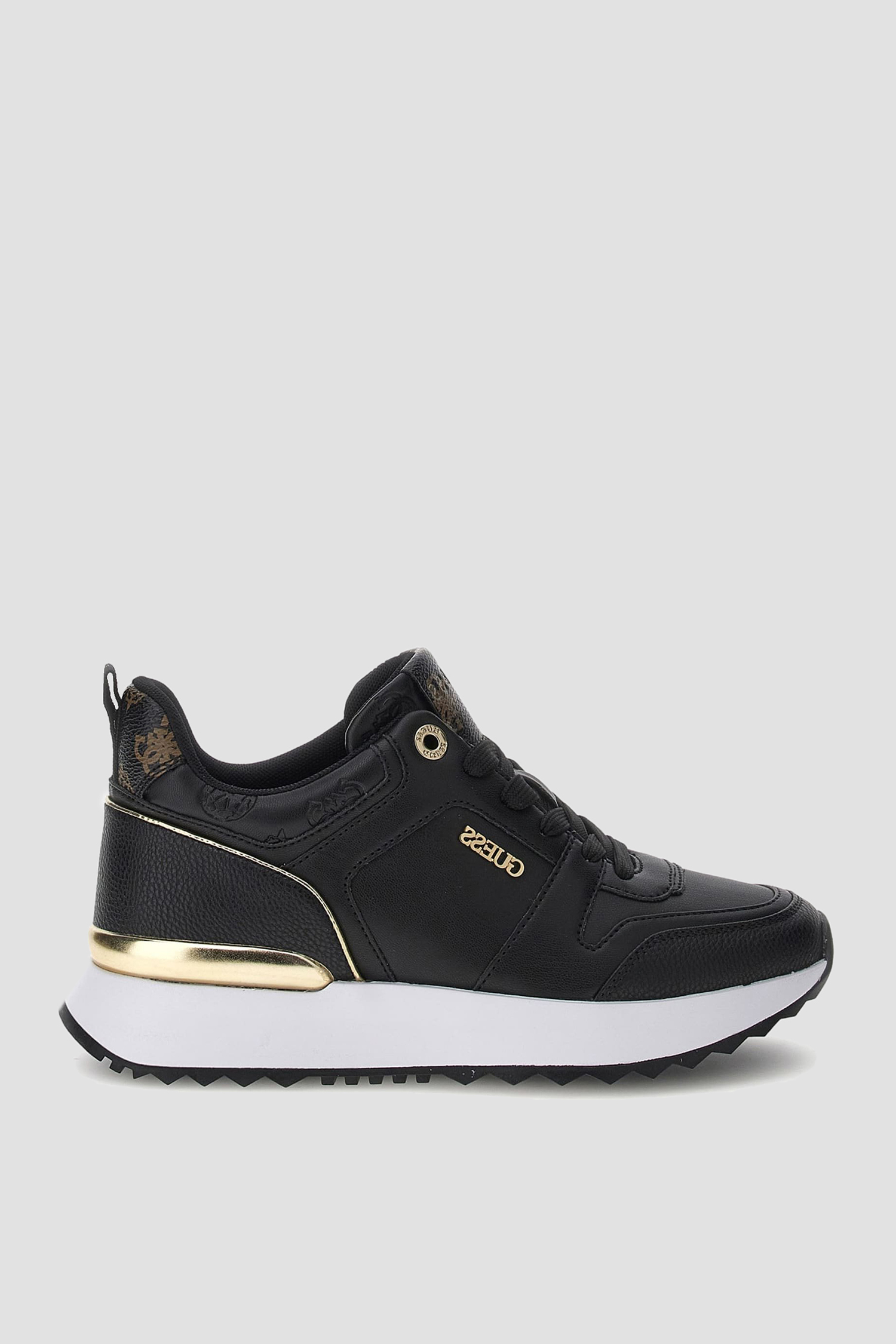 Женские черные кроссовки Guess FL8DDY.ELE12;BLACK — Ultrashop