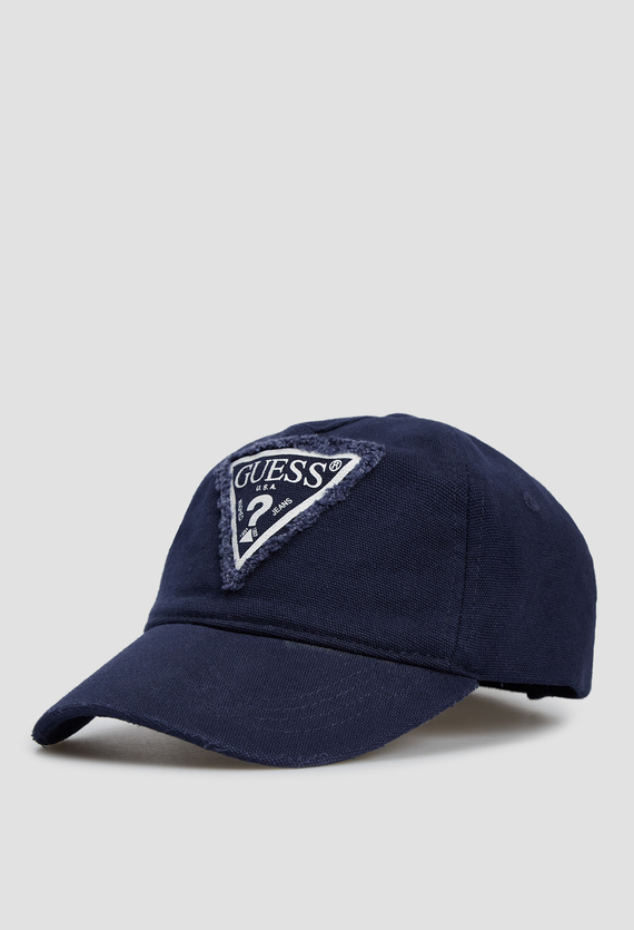 Мужская темно-синяя кепка Guess M1RZ58.WBN60;G77G — Ultrashop