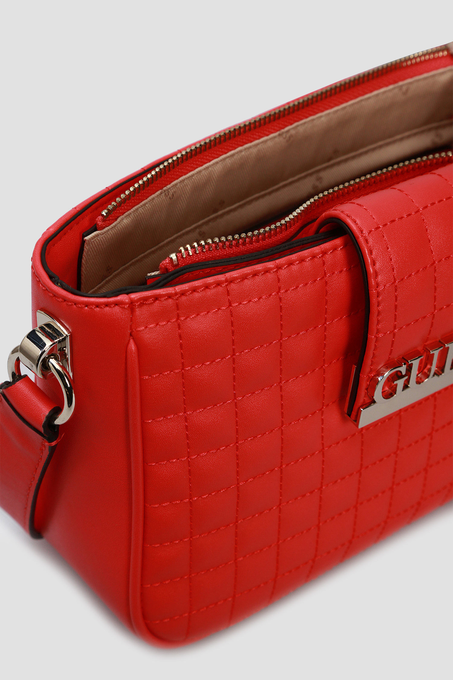 Женская красная сумка через плечо Guess HWVG77.40140;RED — Ultrashop