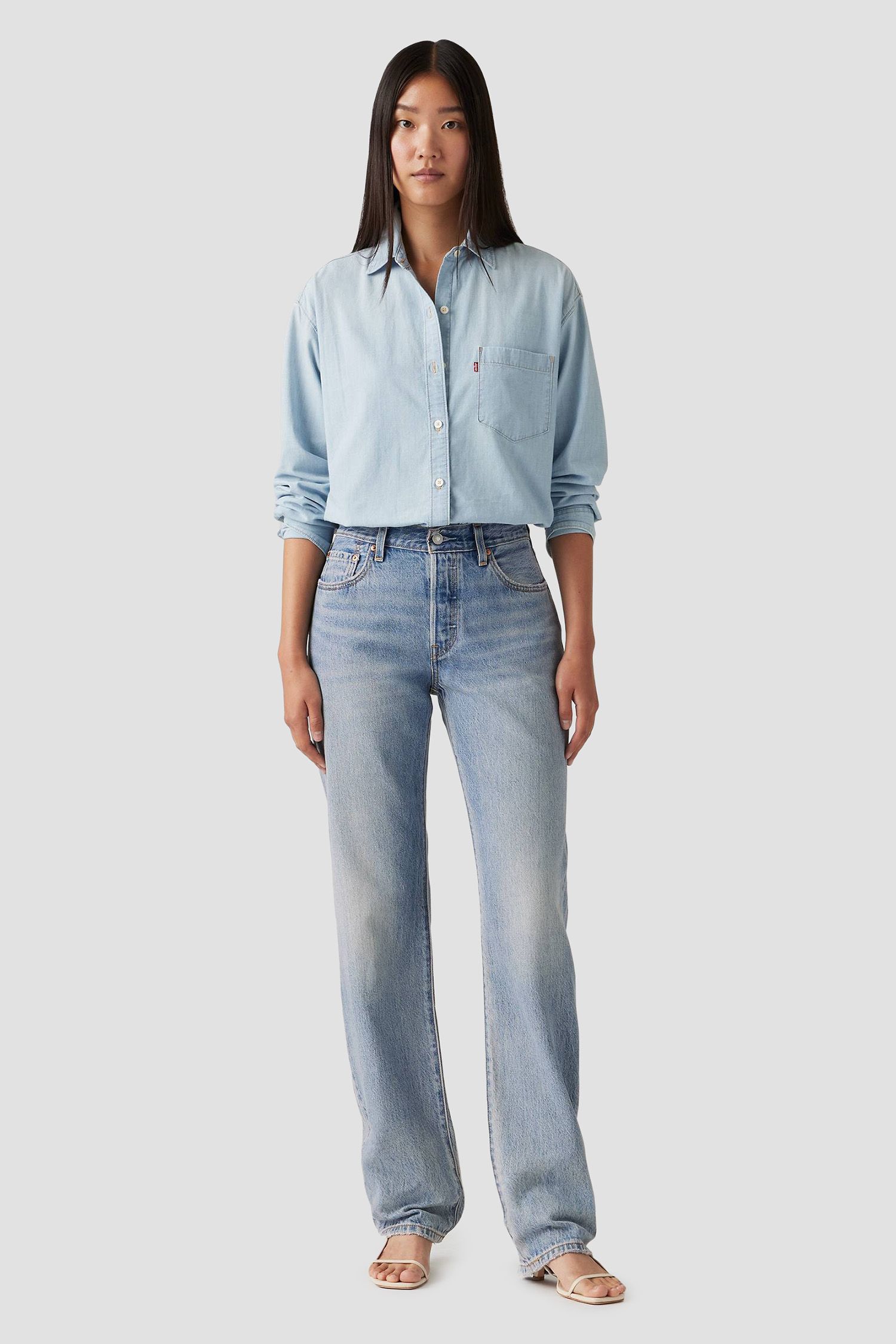 Жіночі блакитні джинси 501®'90S Straight Levi’s® A8421;0004 — Ultrashop