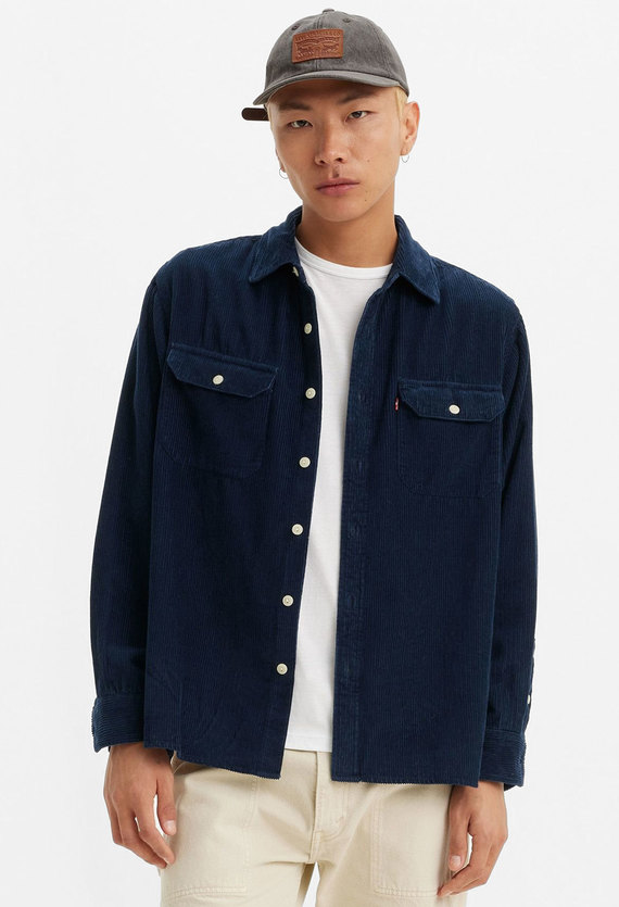 Мужская темно-синяя вельветовая рубашка Levi’s® 19573;0230 — Ultrashop