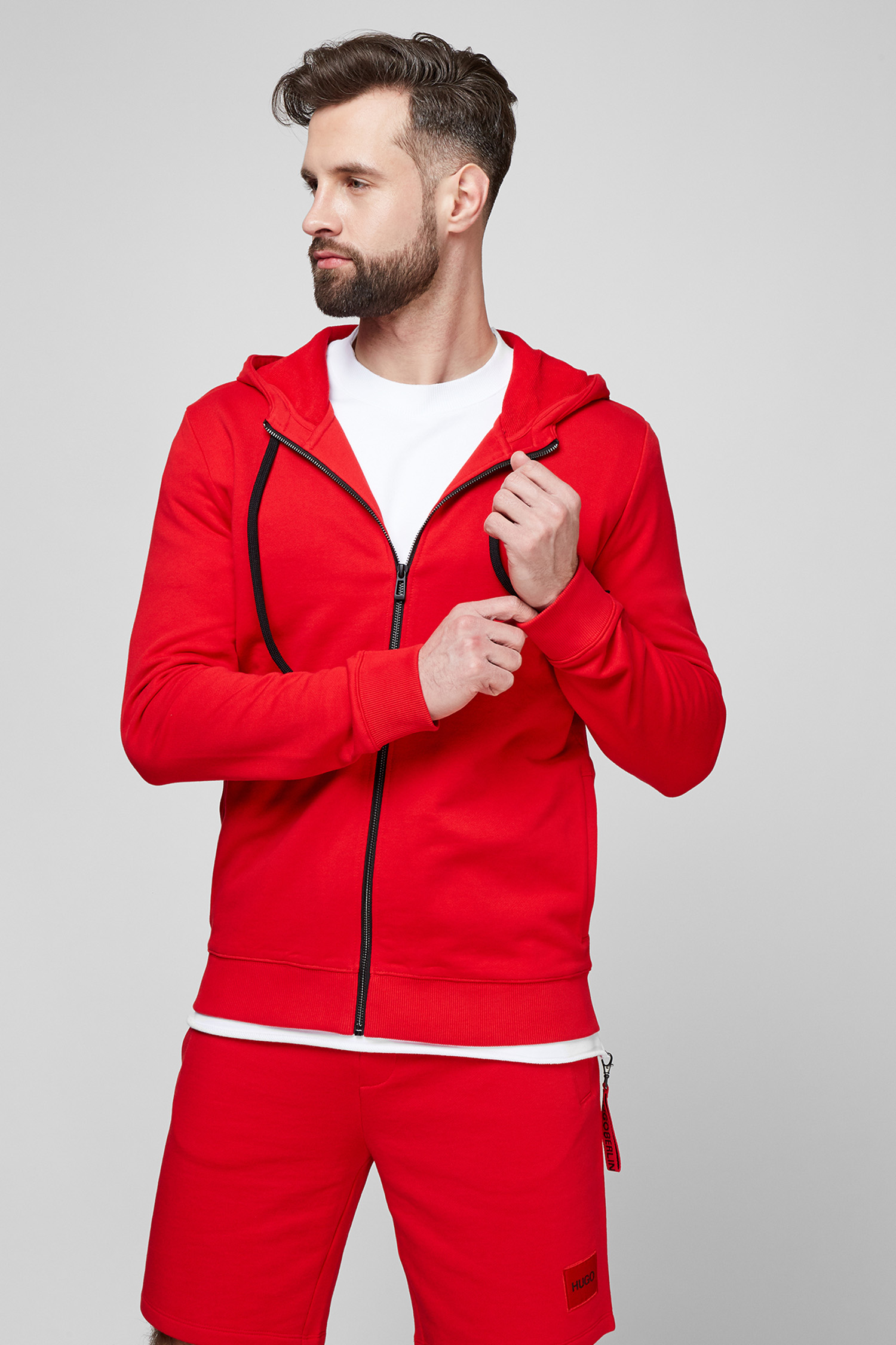 Мужское красное худи HUGO 50447972;693 — Ultrashop