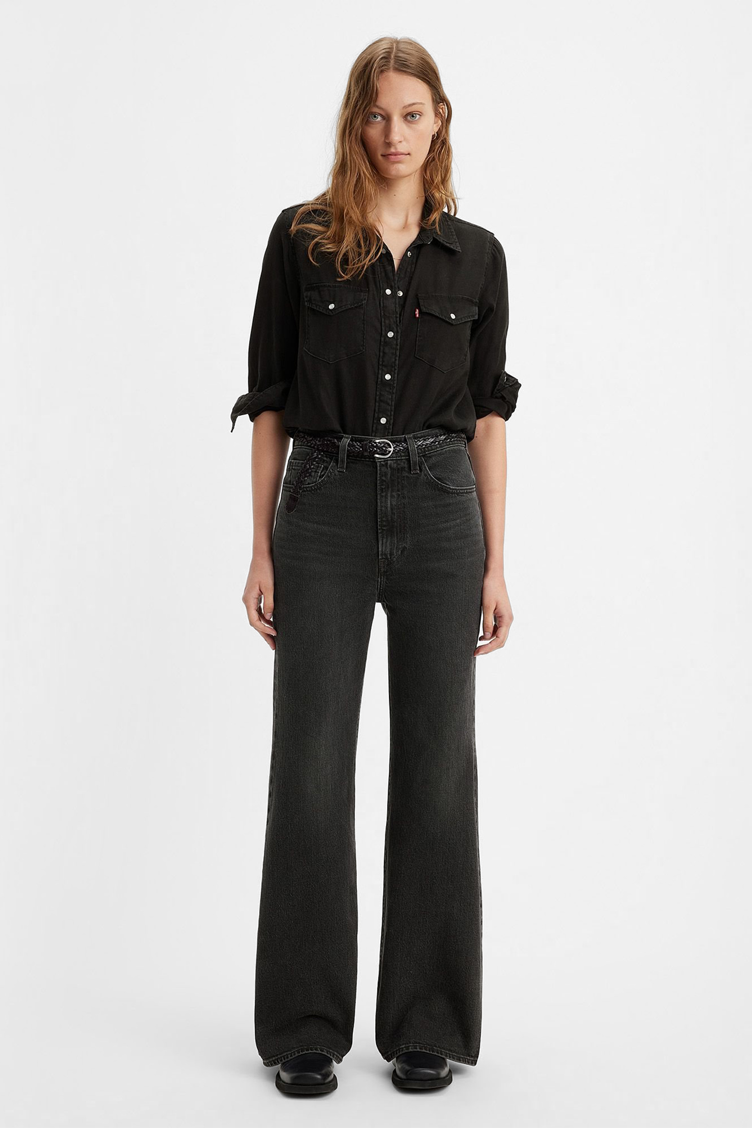 Жіночі чорні джинси Ribcage Bell Levi’s® A7503;0007 — Ultrashop