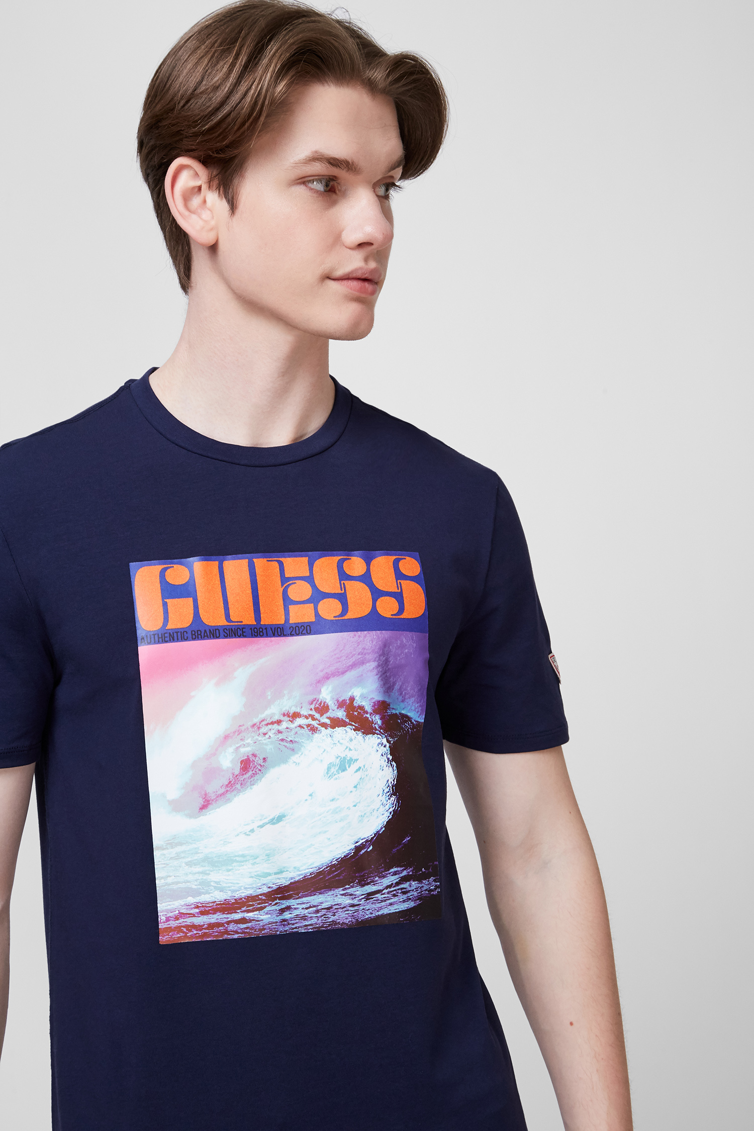 Синяя футболка для парней Guess M1GI94.J1311;G77G — Ultrashop