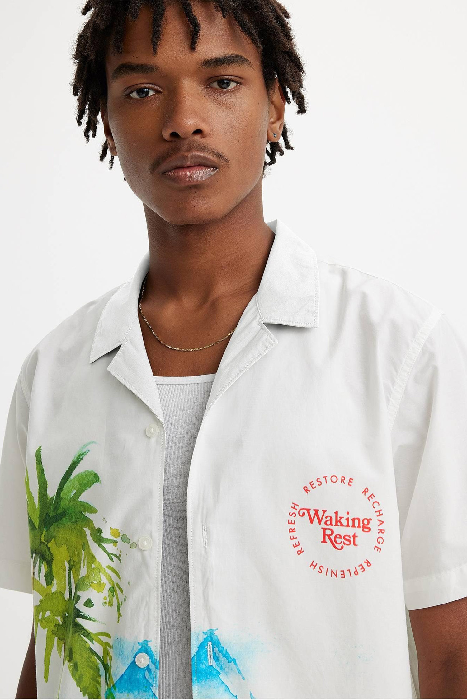 Чоловіча біла сорочка Levi’s® A4628;0002 — Ultrashop