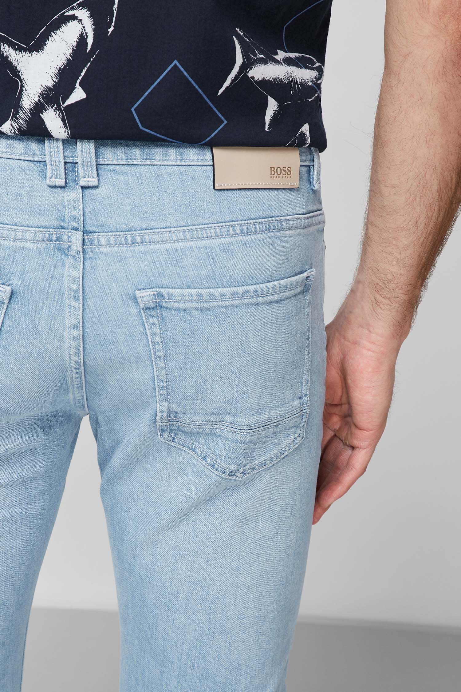 Чоловічі блакитні джинси BOSS 50449629;444 — Ultrashop