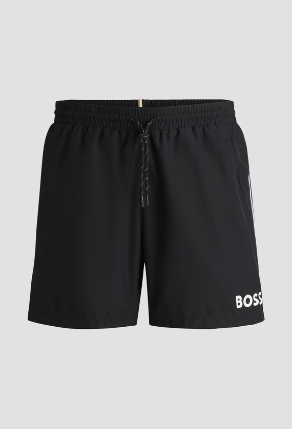 Чоловічі чорні плавальні шорти BOSS 50514429;001 — Ultrashop